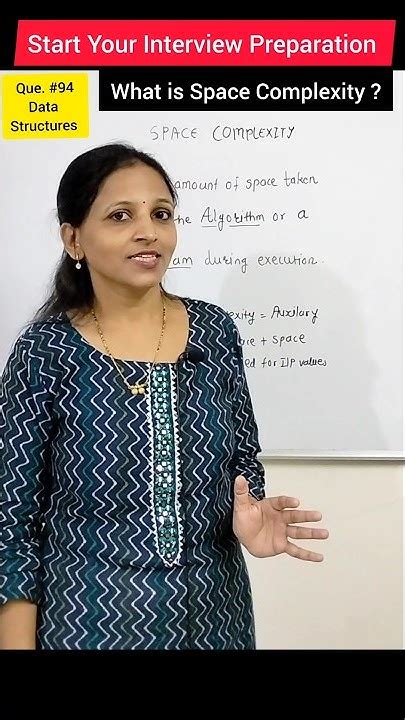 What Is The Space Complexity Of An Algorithm Shorts Youtubeshorts