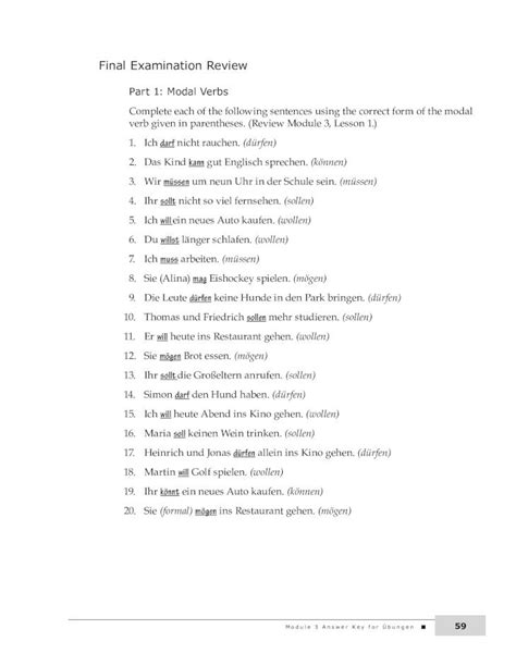 Pdf Final Examination Review Manitoba Education€¦ · Final Examination Review Part 1 Modal