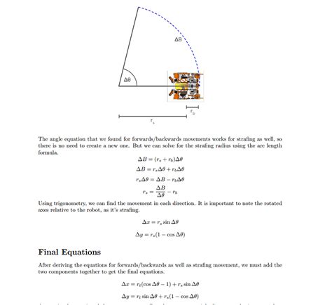 Calculating With The Back Tracking Wheels Odometry Programming