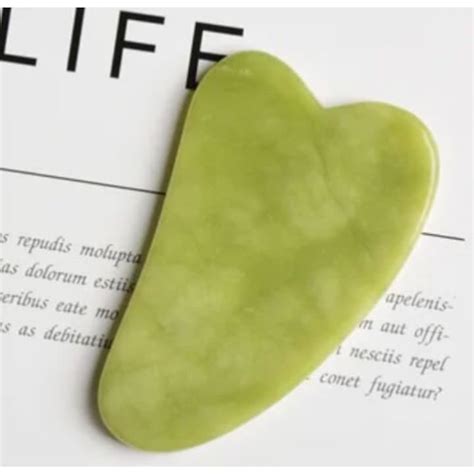 Комплект за масаж на лице с камък 3 в 1 Зелен Emag Bg