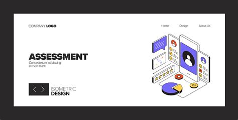 평가 개념 등대 웹 배너 포스터 표지 및 배너를 위한 3차원 디자인 3차원 형태에 대한 스톡 벡터 아트 및 기타 이미지 3