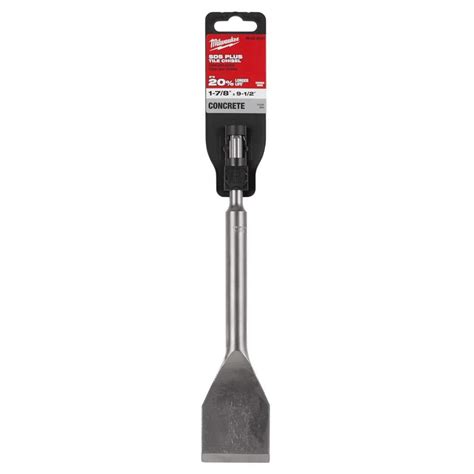 Milwaukee 1 7 8 In Carbide Sds Plus Tile Chisel 48 62 6030 The Home
