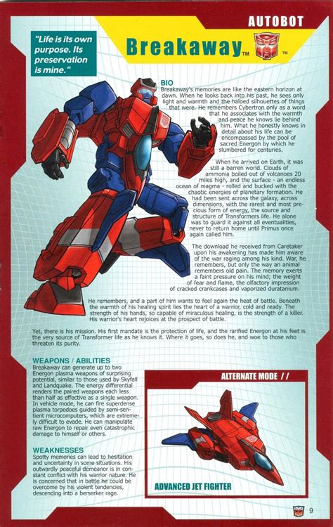 Transformers Breakaway G1