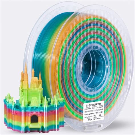 Pla Gradient Color 3d Printer Filament 175mm Geeetech