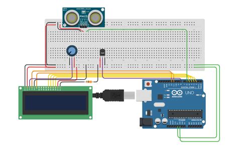 Circuit Design Distance Sensor Humidity And Temperature Tinkercad