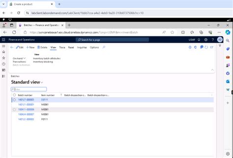 How To Create Item Batch Manually In D365 Fando