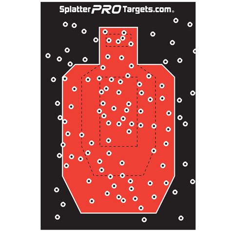 Bulk 12×18 Ipsc Style Bulk Targets Splatter Pro Targets