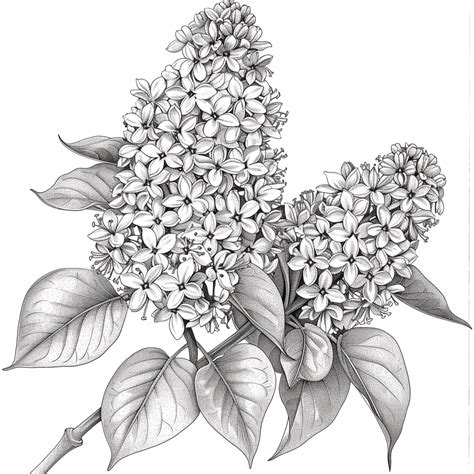 수수꽃송이 꽃 색칠하기 02