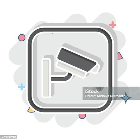 아이콘 Cctv 공개 기호와 관련이 있습니다 코믹 스타일 디자인 편집 가능 가상현실에 대한 스톡 벡터 아트 및 기타 이미지 가상현실 감시 경계 표지 Istock