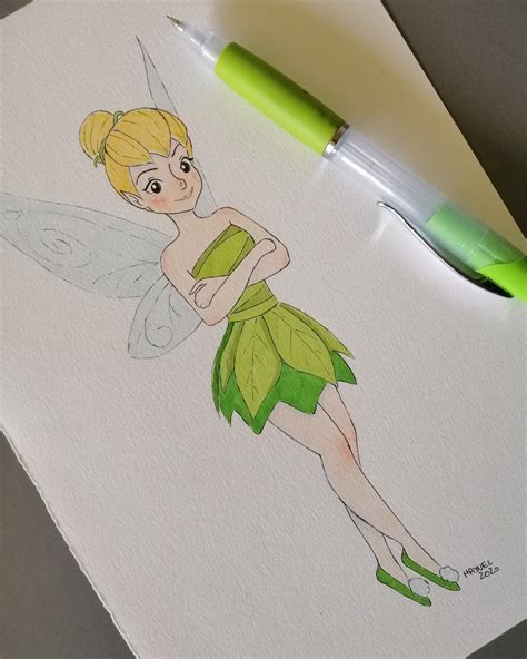 How To Draw Tinkerbell Outline