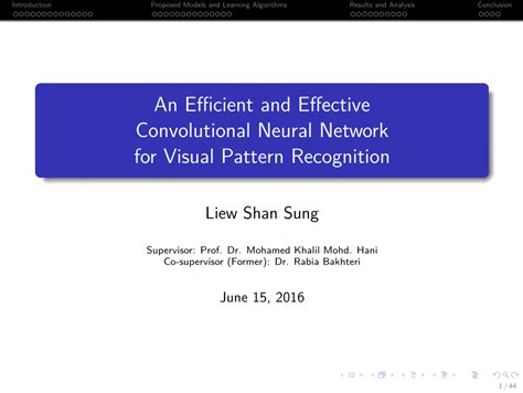 PDF An Efficient And Effective Convolutional Neural Network For Visual Pattern Recognition