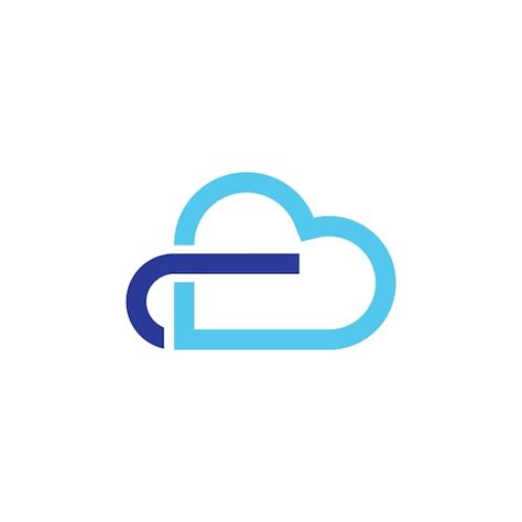 Premium Vector Cloud Template Vector Icon Illustration