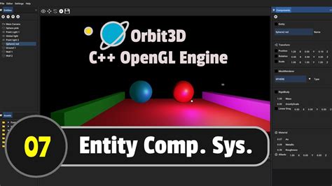 OpenGL Game Engine ImGui Entity Component System ECS YouTube