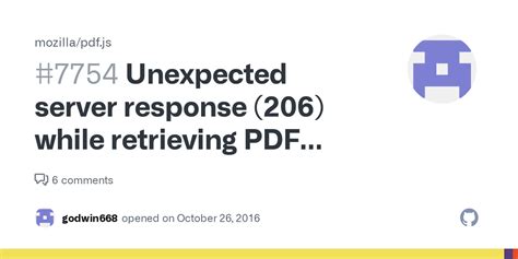 Unexpected Server Response 206 While Retrieving Pdf · Issue 7754