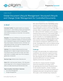 Global Document Lifecycle Management Structured Lifecycle A