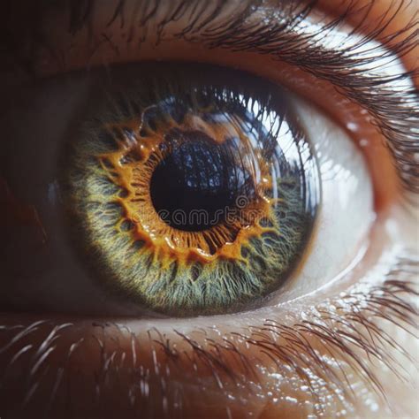 Detailed Close Up Of Human Eye Displaying Unique Iris Patterns Stock Image Image Of Symmetry