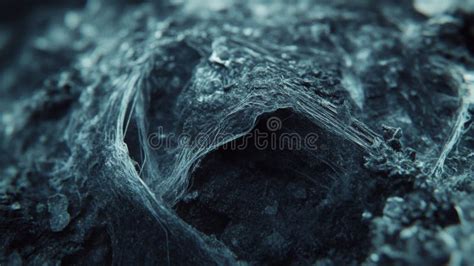 Dark Textured Surface With Delicate Spider Silk Threads Stock Illustration Illustration Of