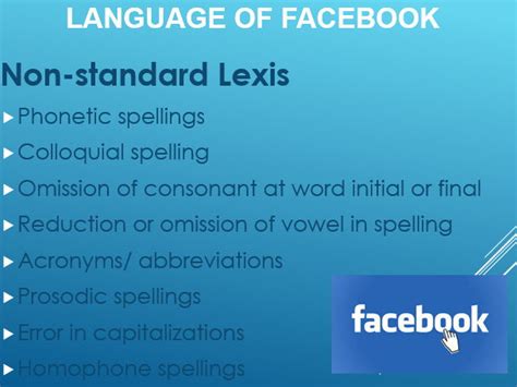 Analysing The Language Of Facebook Teaching Resources