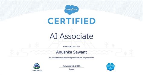 Salesforcecertified Ai Trailblazer Salesforce Anushka Sawant 10 Comments