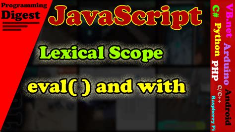 Lexical Scope Javascript Eval Function And With Function