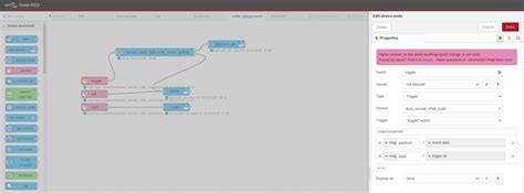 how do i use nr to work with a mqtt device trigger node red home assistant community