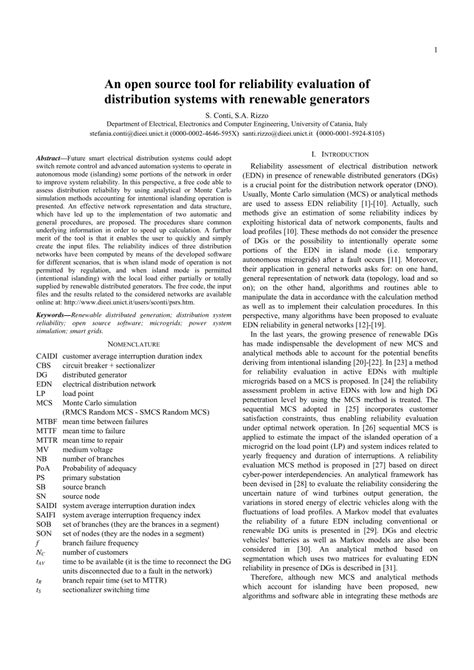 Pdf An Open Source Tool For Reliability Evaluation Of Distribution