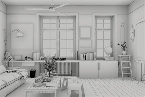 Gltf Material With Line Mode R3dsmax