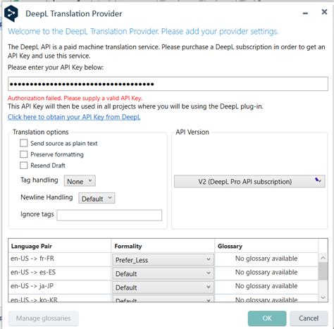 Deepl Api Invalid Key V2 2 Rws Appstore Applications Rws Appstore Rws Community