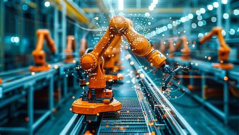 Premium Photo Innovation At Work Engineers And Robots Collaborating In The Fastpaced World Of