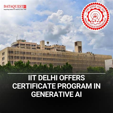 Iitdelhi Generativeai Aieducation Techlearning Innovatewithai Dqindia Dataquest