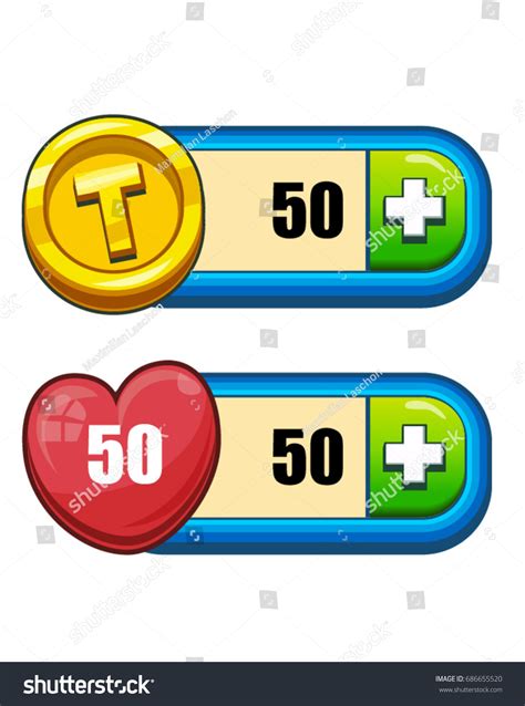 Mobile Game D Assets Map Ui Stock Vector Royalty Free Shutterstock