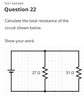 Answered TEXT ANSWER Question Calculate The Total Resistance Of The