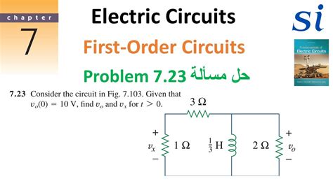 fundamentals of electric circuits problem 7 23 solution حل مسألة