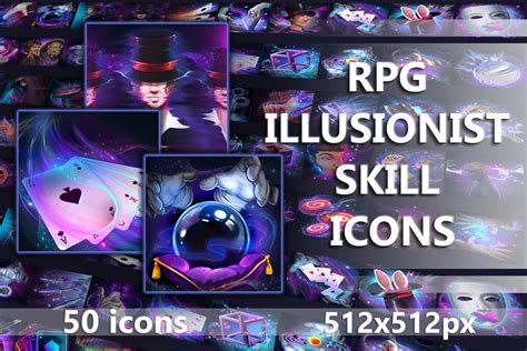Illusionist Skill Icons Pack By Free Game Assets Gui Sprite Tilesets