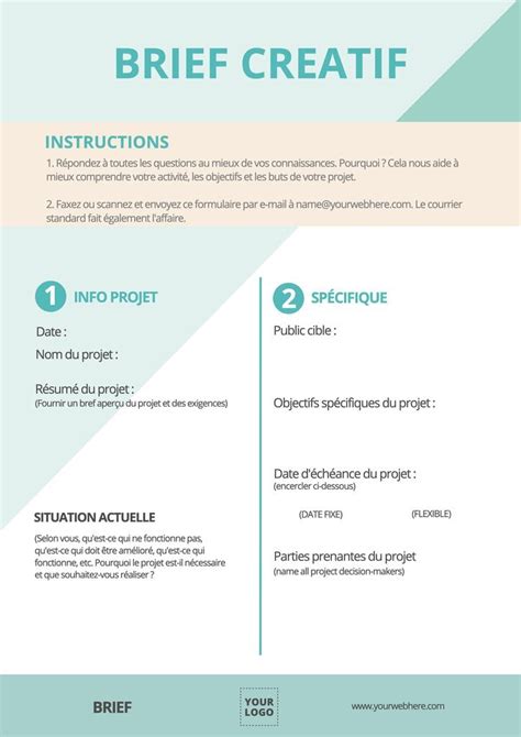 modèles de briefing marketing à éditer en ligne