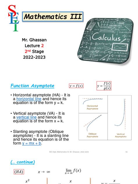 Lecture 2 Advance Pdf Asymptote Derivative