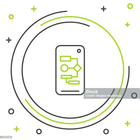 흰색 배경에서 격리된 선 알고리즘 아이콘입니다 인공 지능 컬렉션의 알고리즘 기호 디자인 다채로운 개요 개념 벡터 3차원 형태에 대한 스톡 벡터 아트 및 기타 이미지 Istock