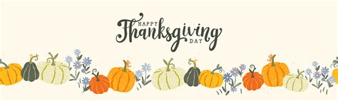 귀여운 손으로 그린 호박 수평 매끄러운 패턴 손으로 그린 호박 추수 감사절 배경 직물 배너 배경 화면 포장으로 큰 벡터 디자인