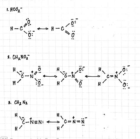 Do These Seem Like The Correct Resonance Structures For Each Compound Or Am I Missing Something