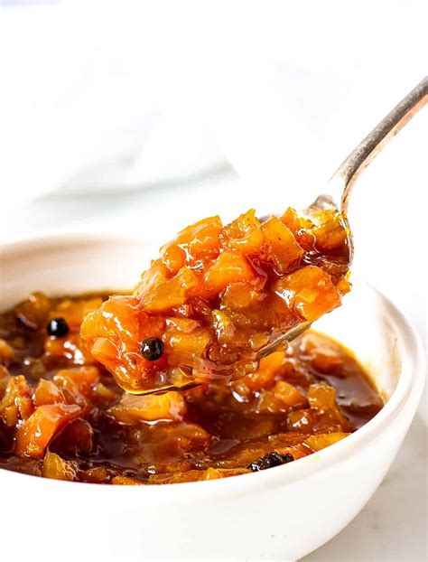 Easy Peach Chutney Recipe Peach Chutney Recipes Peach Chutney Chutney Recipes