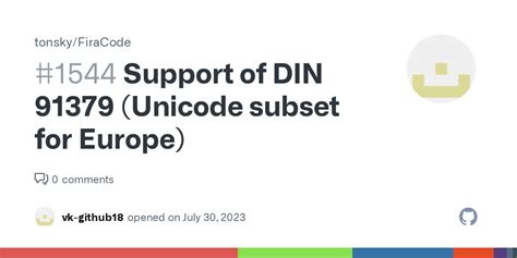 Support Of Din 91379 Unicode Subset For Europe · Issue 1544 · Tonsky