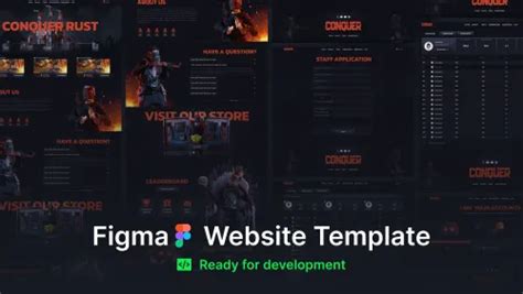 Rust Website Figma Graphics Codefling