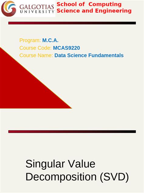 Singular Value Decomposition Pdf Eigenvalues And Eigenvectors Matrix Mathematics