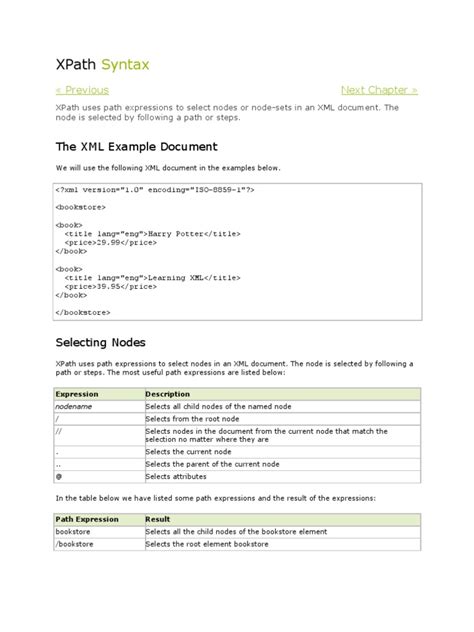 Xpath Pdf X Path Xslt