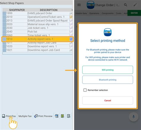Then A Pop Up Appears With The Available Printing Options Select Wifi Printing To Save The