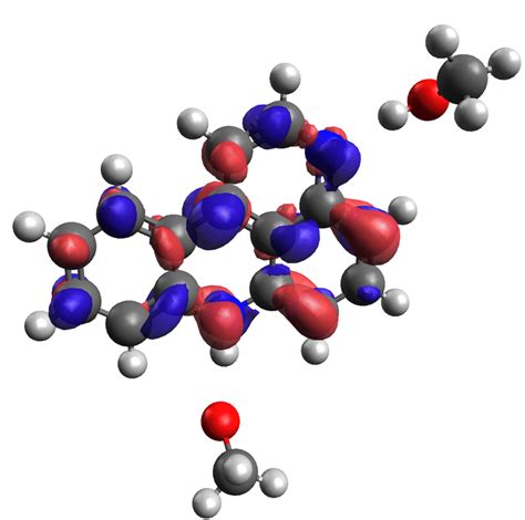 Difference In Total Electron Density Between Ground And First Excited