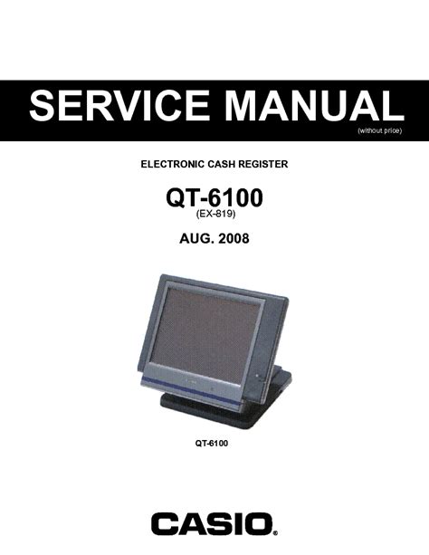 Casio Qt 6100 Cash Register Service Manual Download Schematics Eeprom Repair Info For
