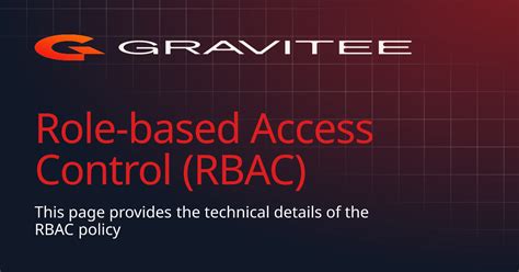 Role Based Access Control Rbac Gravitee Documentation