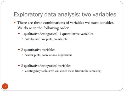 Ppt Exploratory Data Analysis Two Variables Powerpoint Presentation Id270171