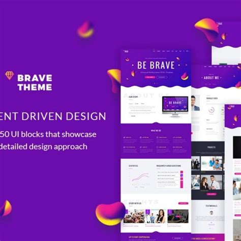 Brave Theme Multipurpose HTML Website Template Html Website